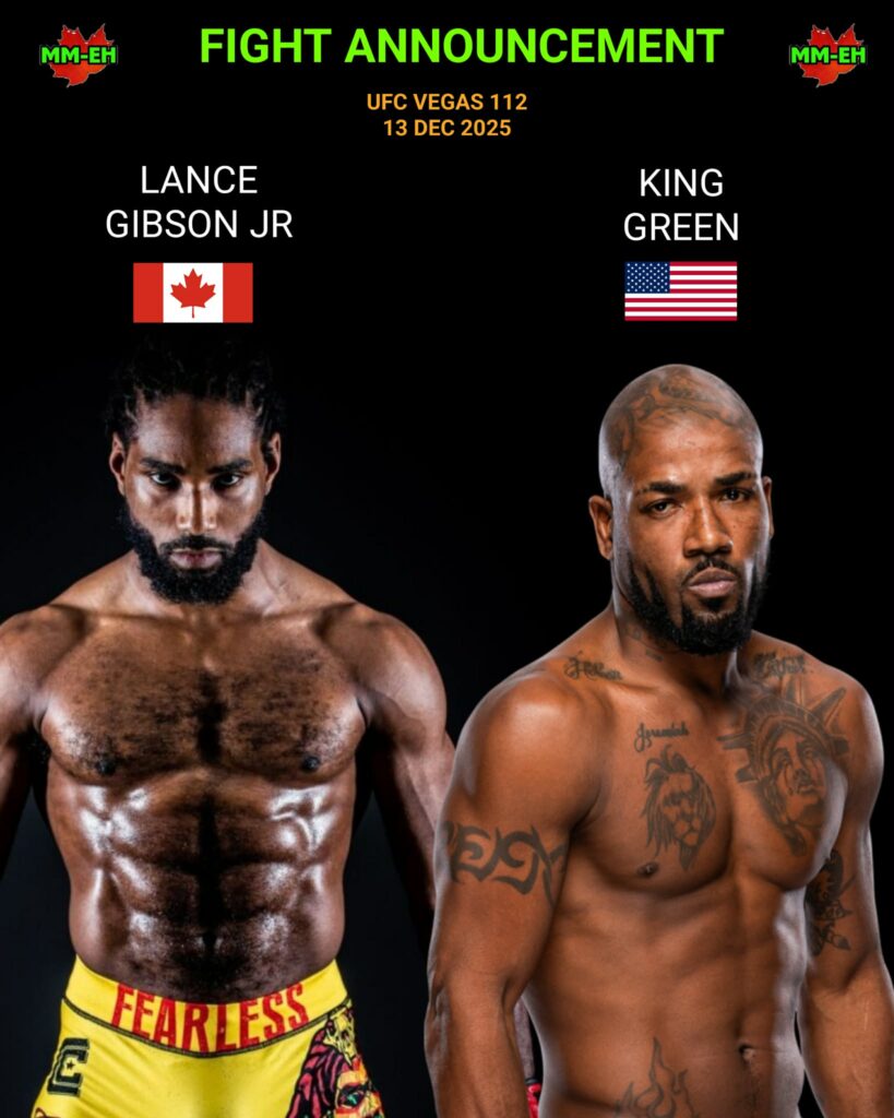 Lance Gibson Jr Long Awaited UFC Debut Set For This Weekend - MM-eh
